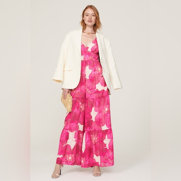 Slate & Willow | Pants & Jumpsuits | Slate Willow Pink Floral Jumpsuit ...